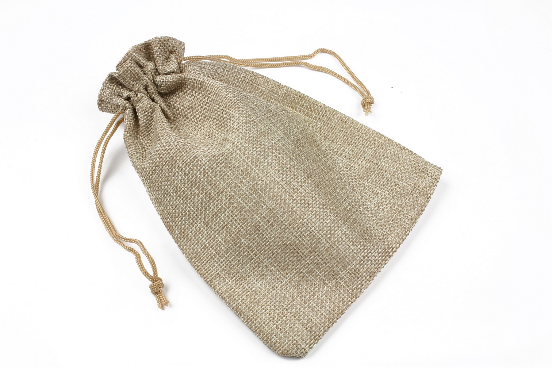Saculet din panza de sac bej aprox. 12,5x17cm
