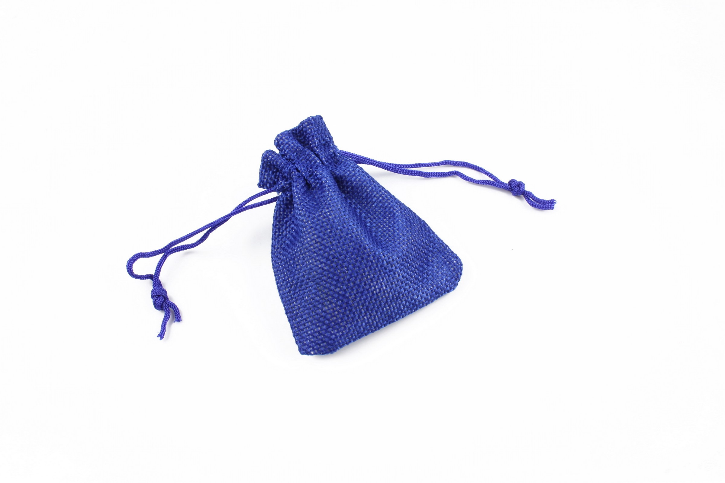 Saculet din panza de sac albastru aprox. 6,5x9cm