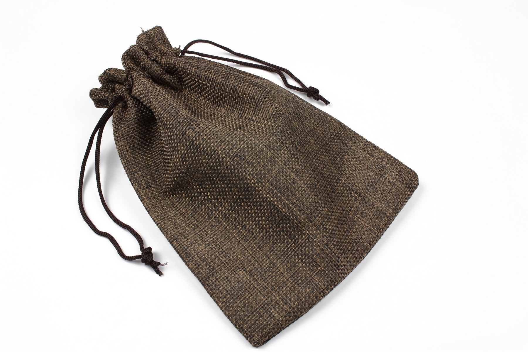 Saculet din panza de sac maro aprox. 12,5x17cm