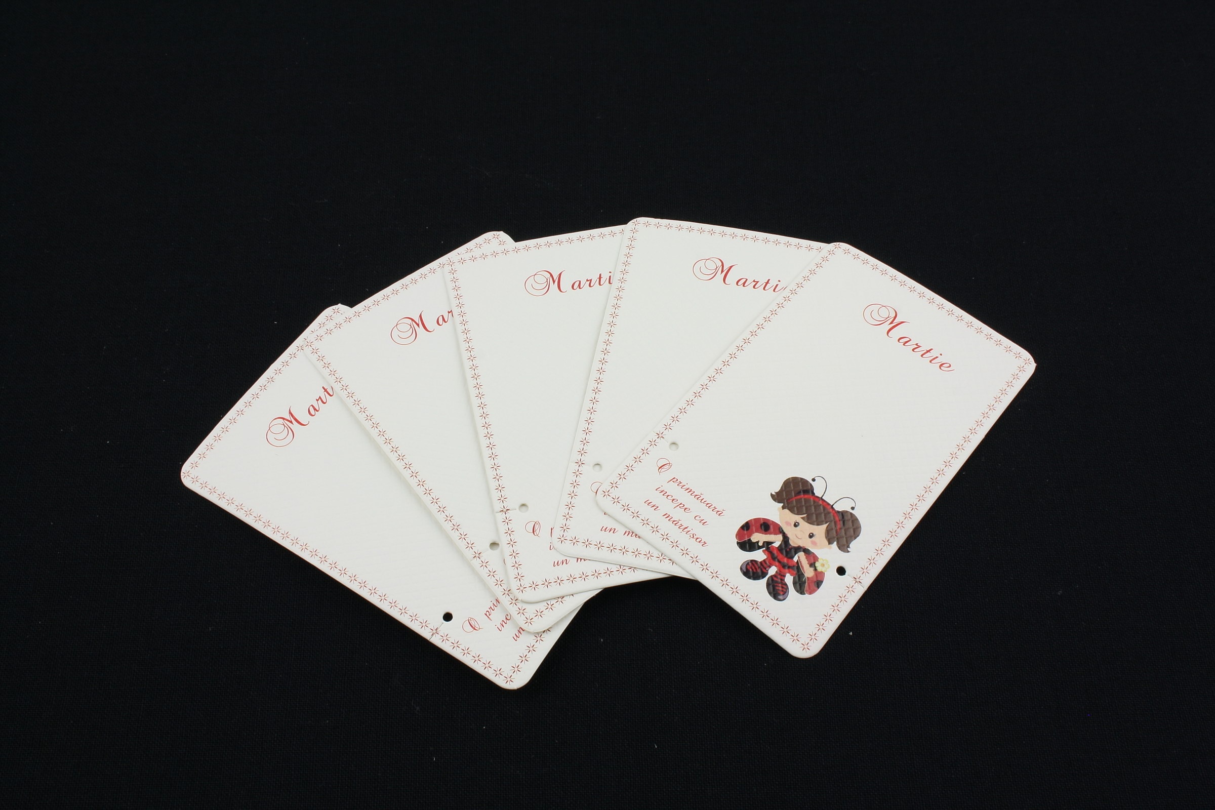 Cartonase martisor 5,5x9cm (50 buc.)