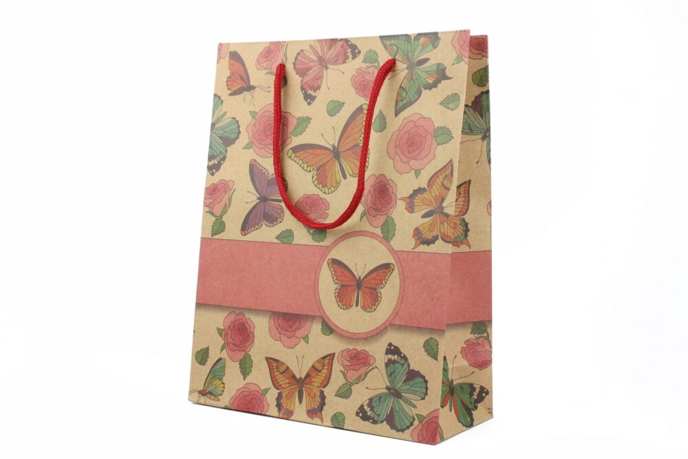 Punga cadou hartie craft 24,5x19x8cm