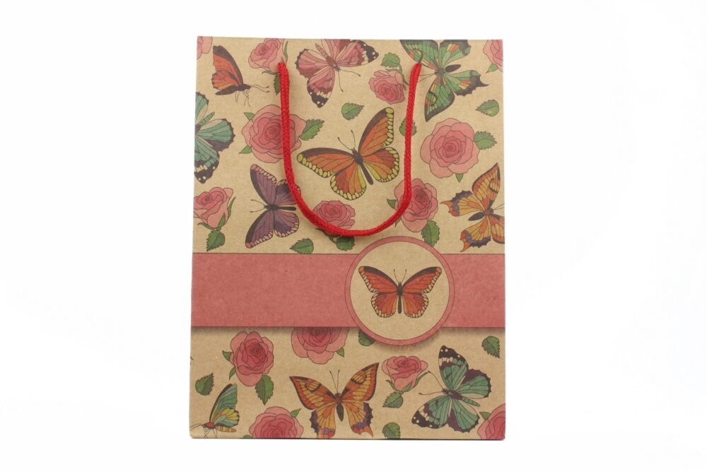 Punga cadou hartie craft 24,5x19x8cm