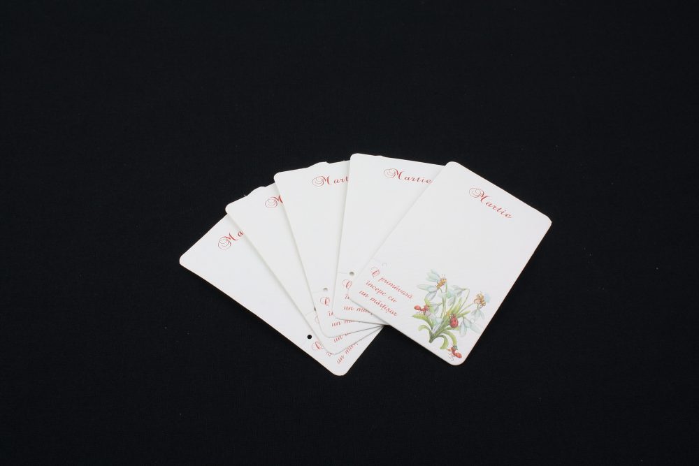 Cartonase martisor 5,5x9cm (50 buc.)