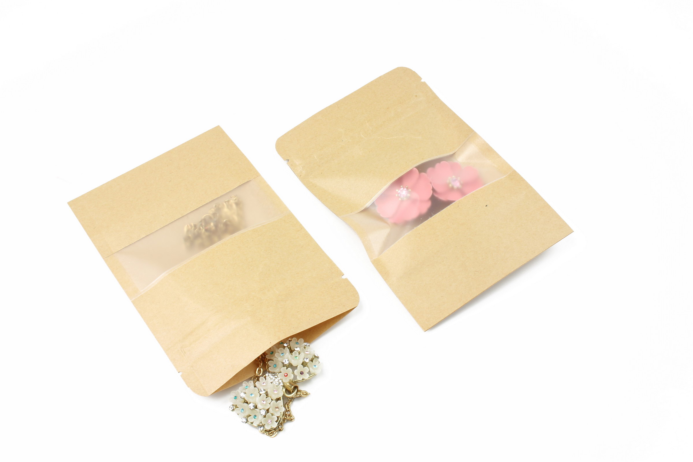 Punga ziplock hartie natur 8x10cm